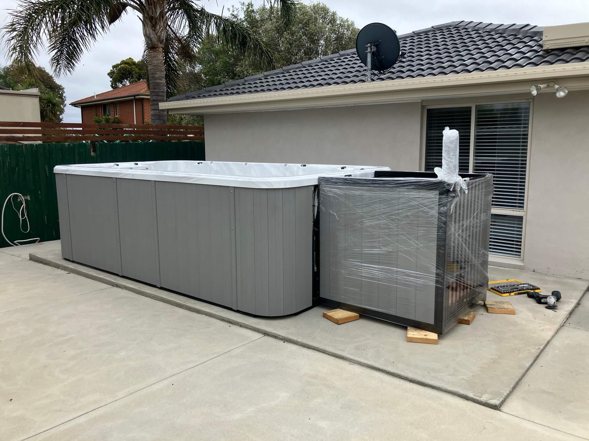 Spa + Metal Barrier - Pool Safety Network