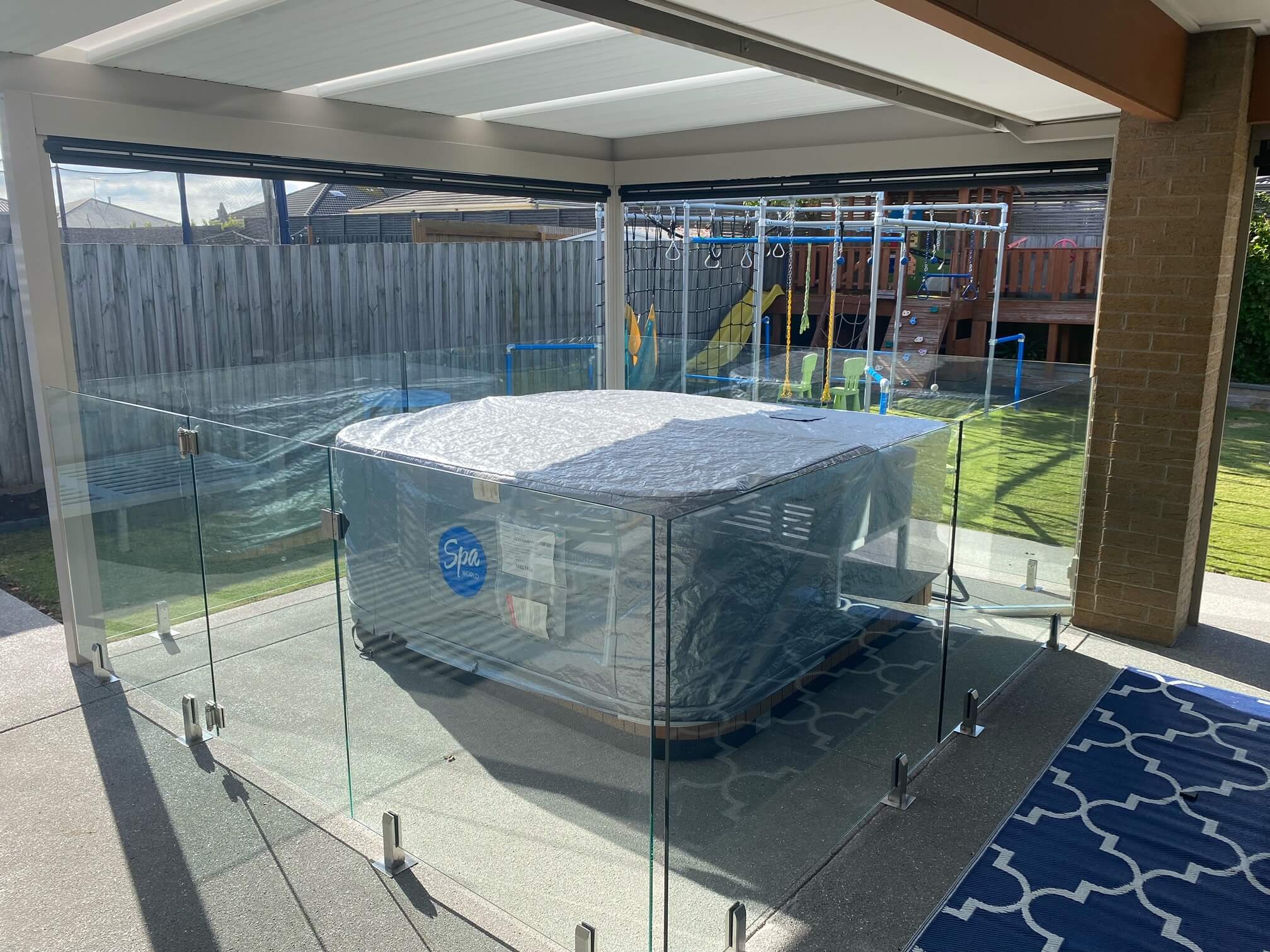 Spa + Glass Barrier | Pool Safety Network